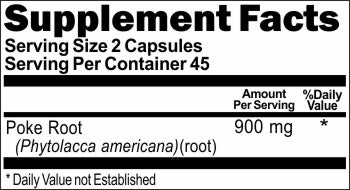 Private Label Poke Root 900mg 180 Capsules 1 or 3 Bottle Price ...